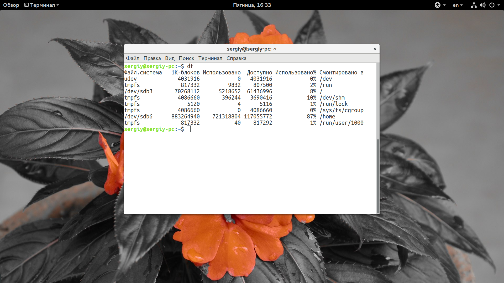 Команда df Linux | KOVALETS